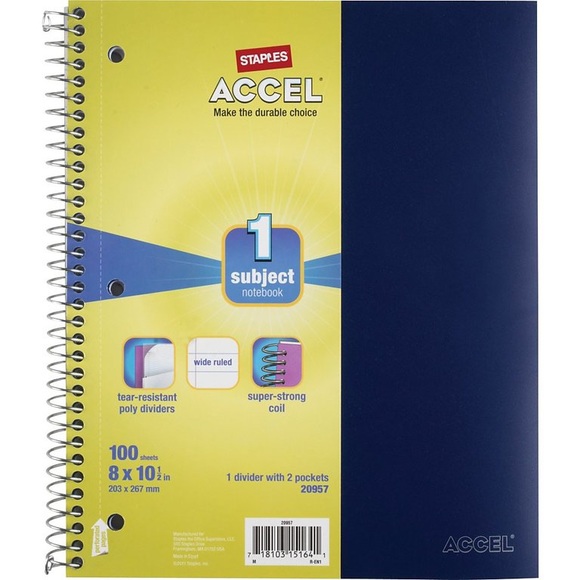 Staples Accel | Office | Notebook Planning Scheduling | Poshmark